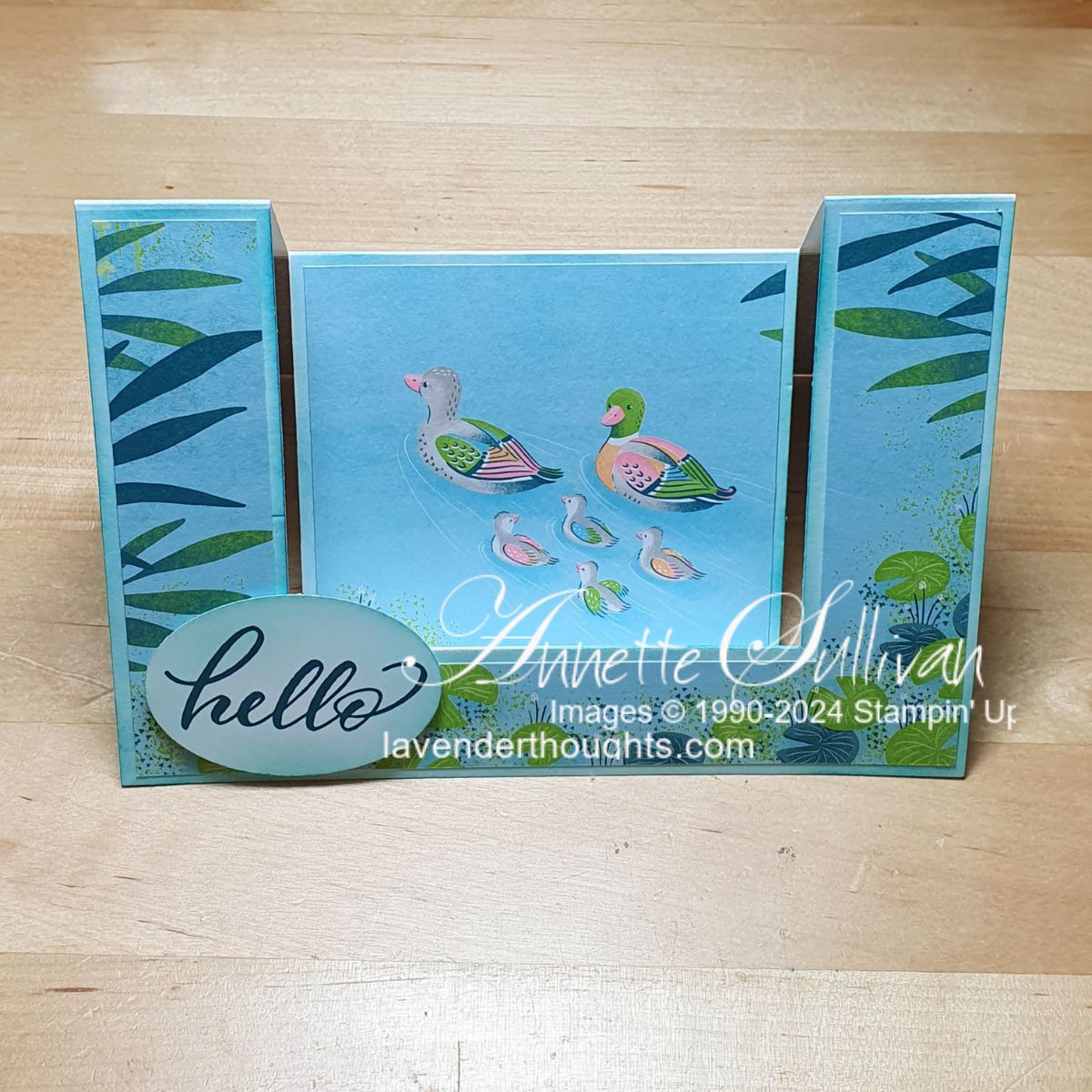 Inverted Centre Step Card for Splitcoaststampers – Lavender Thoughts