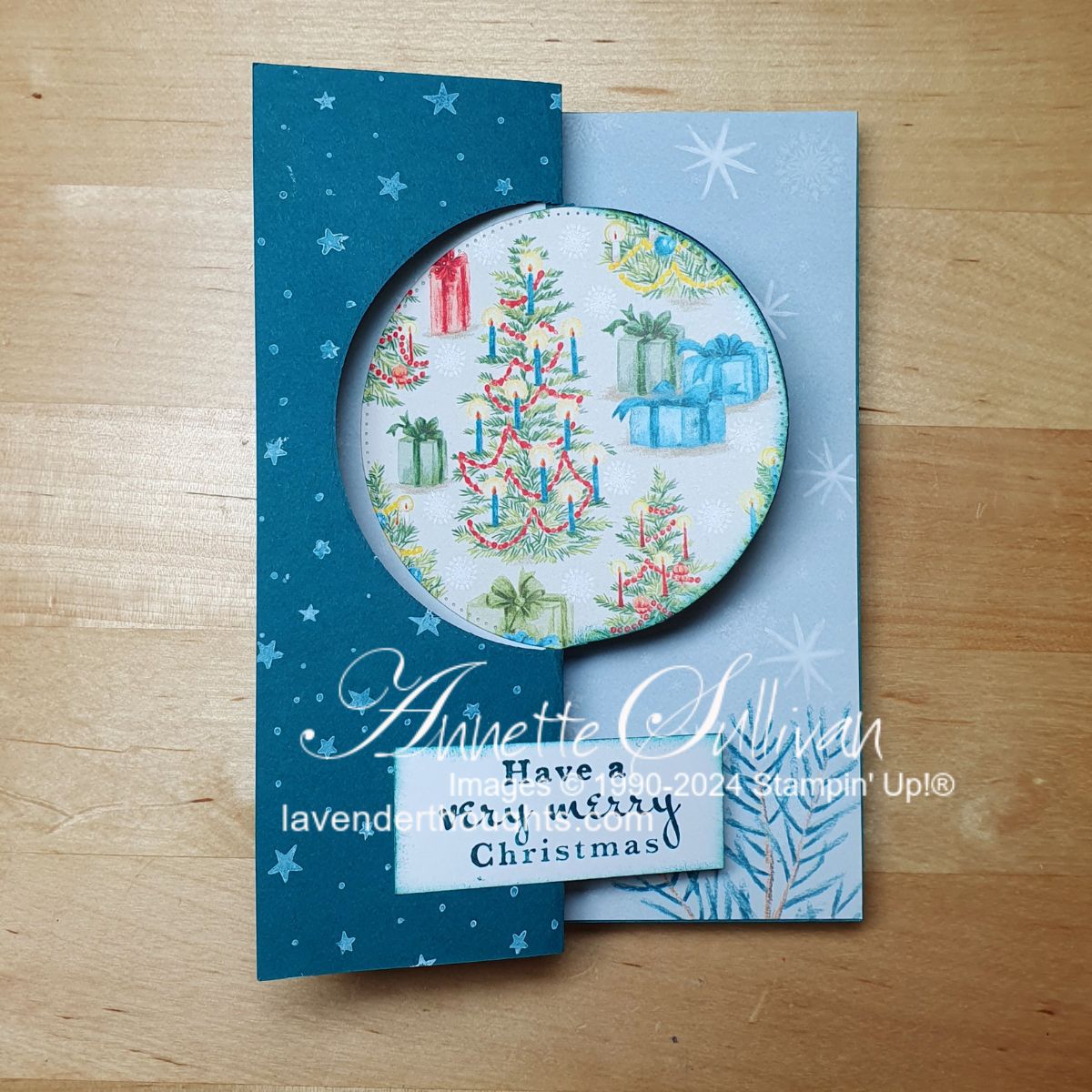 Vintage look Flip Flop Card with Sentimental Christmas Designer Series ...