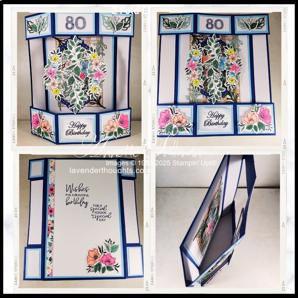 Framed Half Hexagonal Pop Up Portrait Cards – Lavender Thoughts