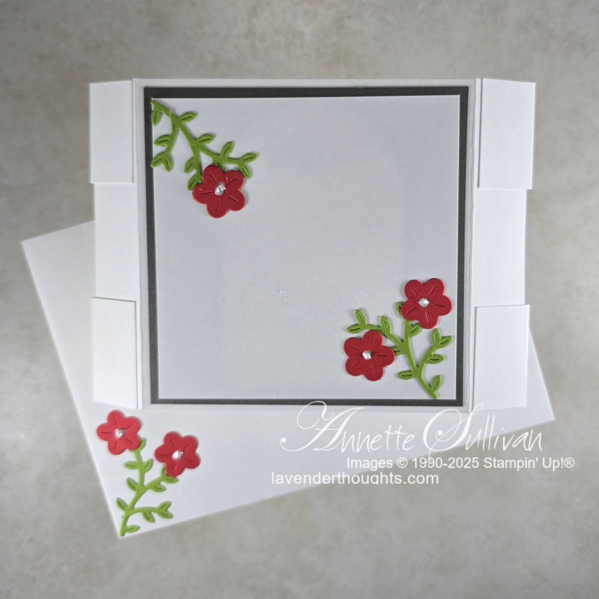 Framed Half Hexagonal Pop Up Landscape Cards – Lavender Thoughts