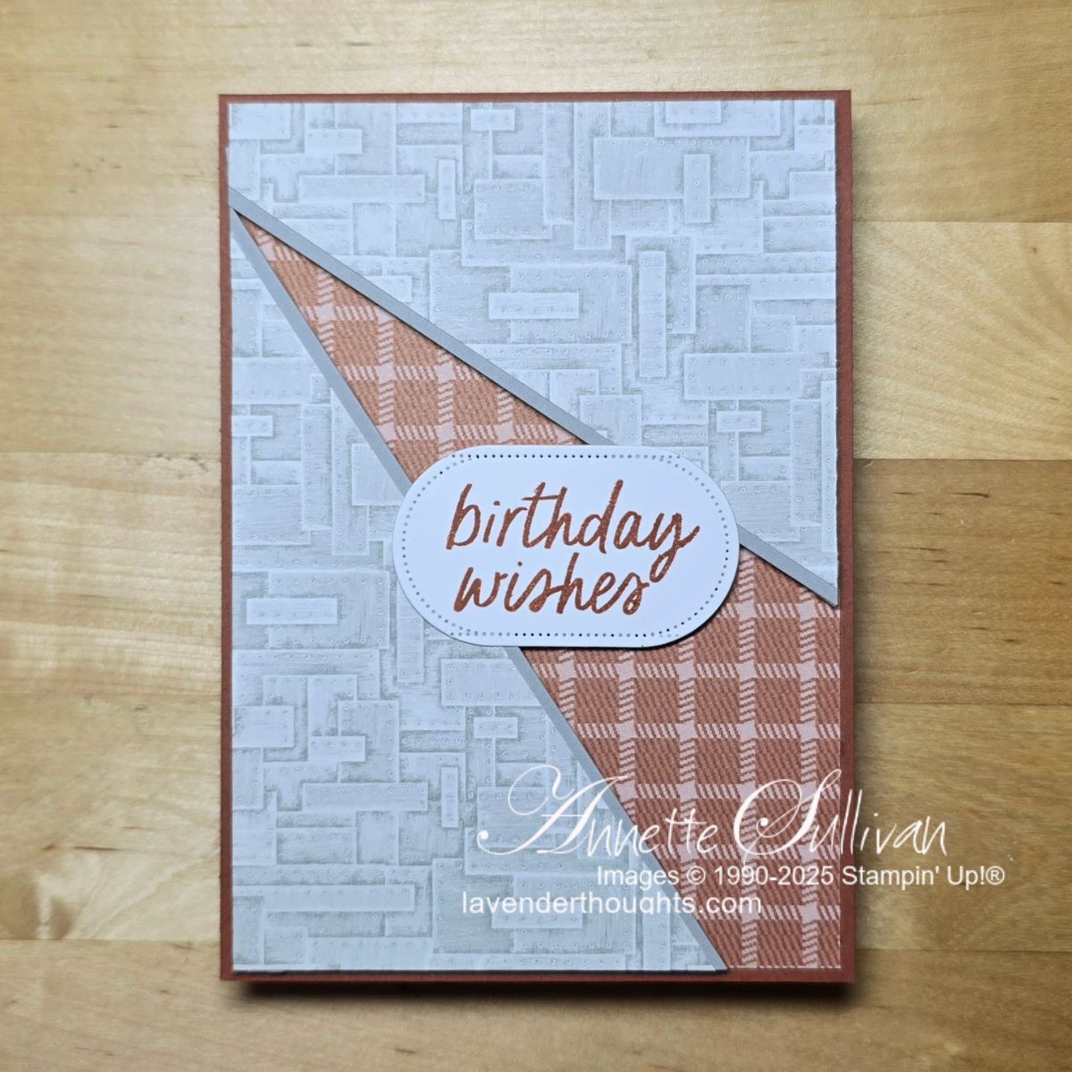 Diagonal Split Front Masculine Cards – Lavender Thoughts